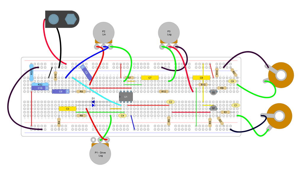 Building And Modding A Tube Screamer On A Breadboard - Crazy Chicken ...