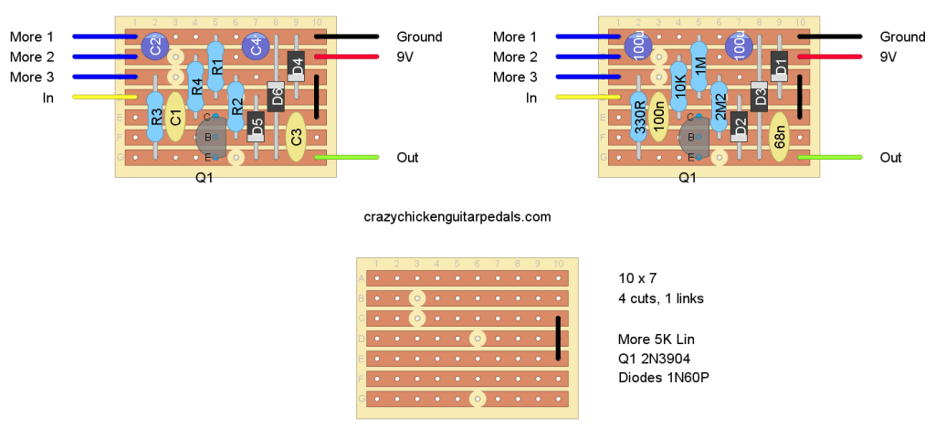 EartherQuaker Devices Speaker Cranker On Stripboard - Crazy Chicken ...