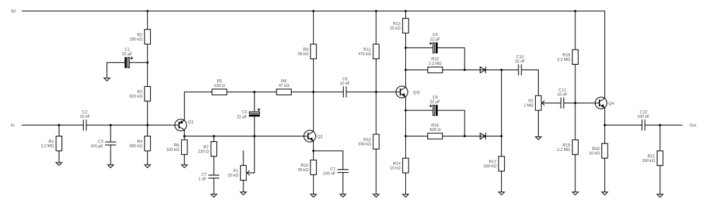Roger Mayer Octavia On Stripboard - Crazy Chicken Guitar Pedals